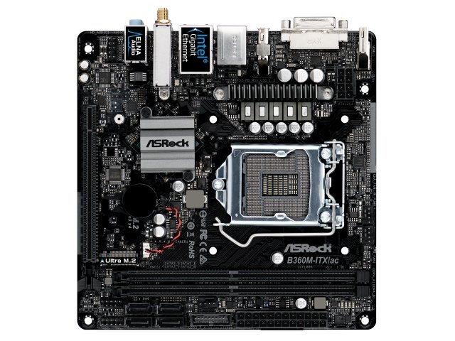ASRock B360M-ITX/ac インテル 300シリーズ LGA1151対応 intel B360チップセット搭載Mini-ITX ...